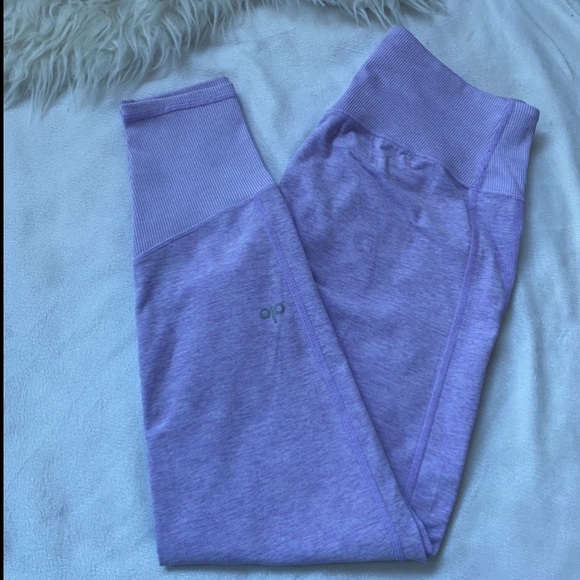 ALO Yoga | Pants & Jumpsuits | Alo Lounge Leggings Heather Lavender ...